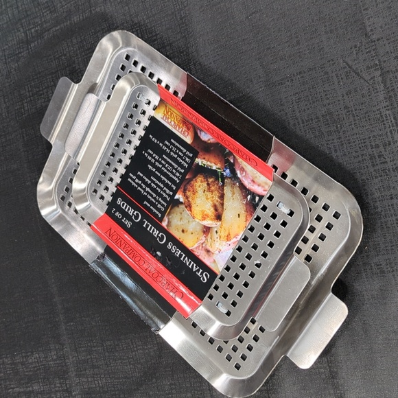 Charcoal Companion | Kitchen | New Set Of 2 Stainless Steel Grill Grids ...